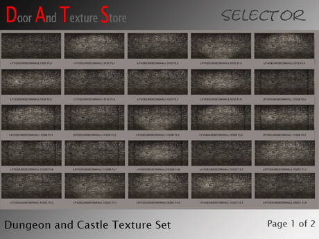 Second Life Marketplace - Dungeon Texture Set, Medieval Castle Interior ...