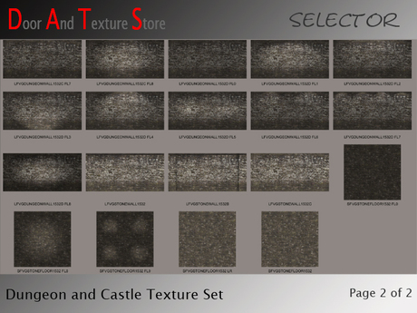 Second Life Marketplace - Dungeon Texture Set, Medieval Castle Interior ...