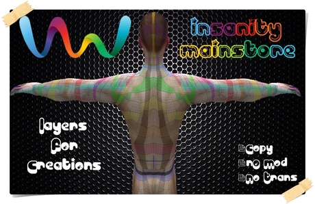 Second Life Marketplace - **.::!i InSaNiTy MaiNsToRe !i::.** Layers for ...