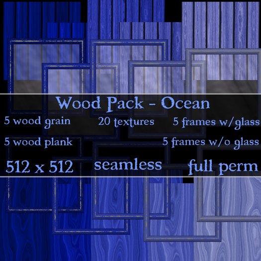 Second Life Marketplace - ~tc~ Wood Pack - Ocean ** 50% off**