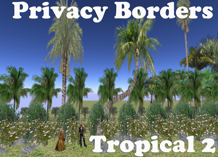 Second Life Marketplace - Privacy Borders NEW Tropical Set 2 * 19 Palms ...