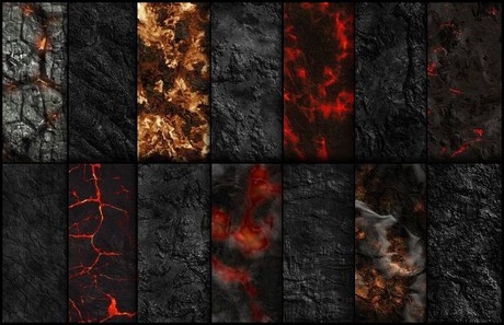 Second Life Marketplace - 7 lava & 7 lava rock textures 1024x1024 full ...