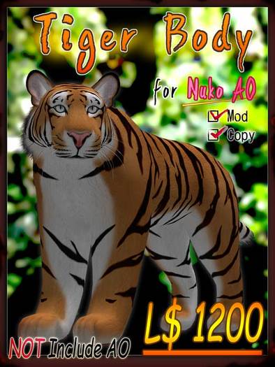 Second Life Marketplace - Tiger Body Lsize