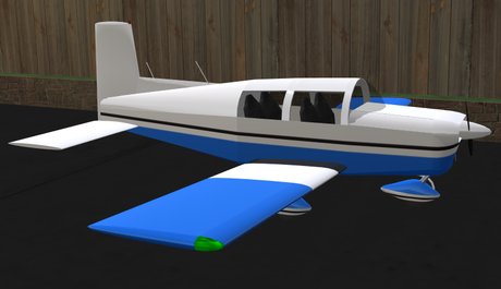Second Life Marketplace - Blue Sunbeam Airplane v2.3