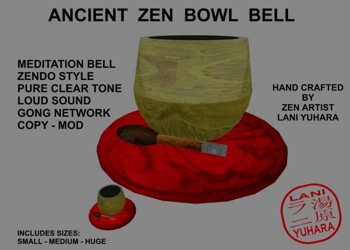 Second Life Marketplace - ANCIENT ZEN BOWL BELL for Meditation