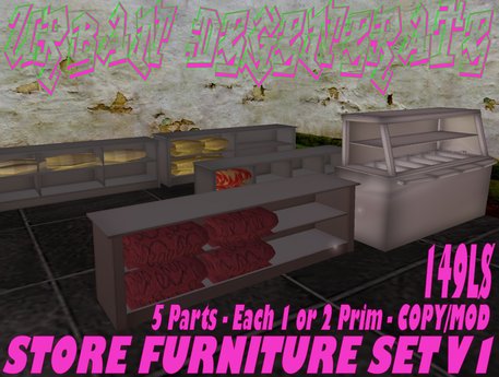 Second Life Marketplace - Store Set V1 - Store Furnitures