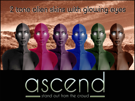 Second Life Marketplace - Abranimations® - 2 tone alien skin set