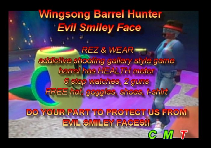 Second Life Marketplace - Wingsong Barrel Hunter - Smiley Face Box