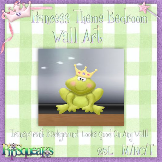 Second Life Marketplace - {PiP} Wall Art PT Frog Prince M/NC/T