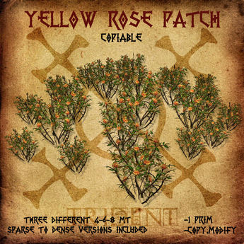 Second Life Marketplace - Yellow Rose Patch