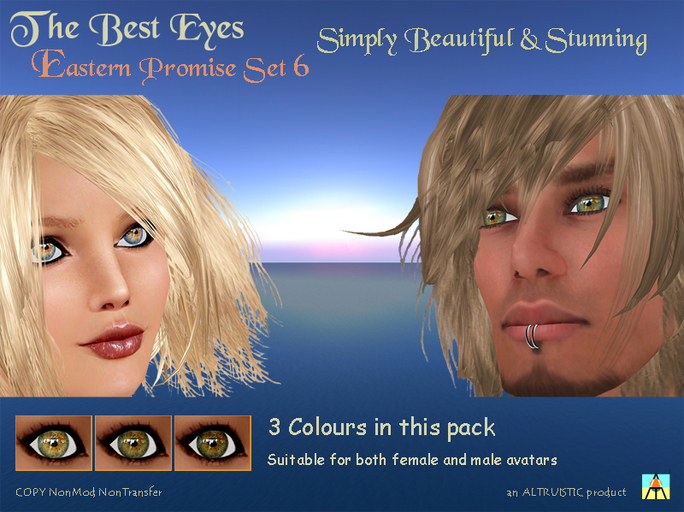 Second Life Marketplace - The Best Eyes Pk6 (Darker Greens)