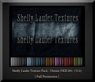 Second Life Marketplace - Shelly Laufer Texture Pack - Denim NKR001 - (512)