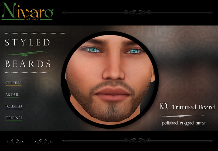 Second Life Marketplace - -Nivaro- Beards - 10. Trimmed Beard
