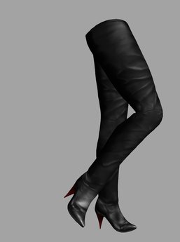 Second Life Marketplace - *Miroku*Extra Long Boots Black