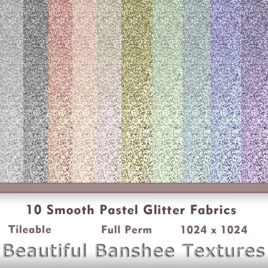 Second Life Marketplace - Pastel Lamè Glitter Fabrics