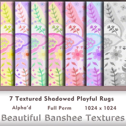 Second Life Marketplace - Children's Playful Rug Textures