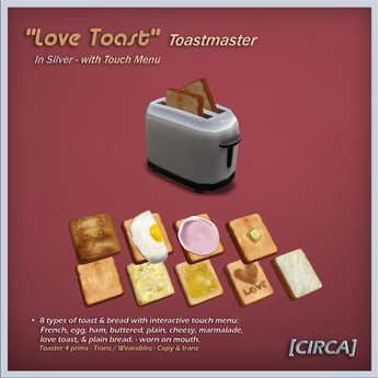 Second Life Marketplace - [CIRCA] - "Love Toast" - Toastmaster in ...