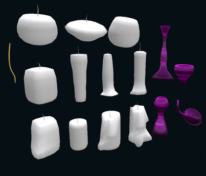 Second Life Marketplace - *NS* Set Sculpt Candles