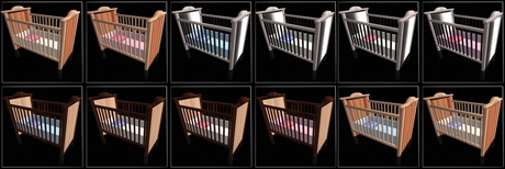 Second Life Marketplace - PrimSavers - 2 Prim Baby Crib - 12 Changing ...