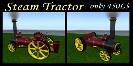 Second Life Marketplace - Steam Tractor