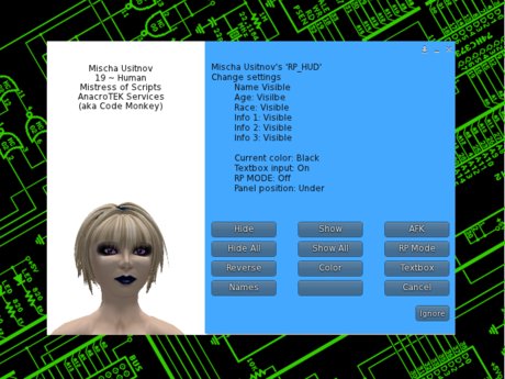 Second Life Marketplace - Multipe Roleplay HUD