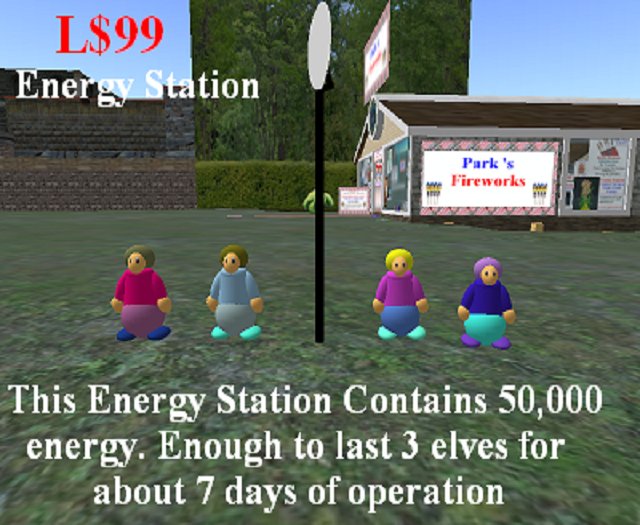 Second Life Marketplace - Parks Breedable Elves Energy Station 50,000