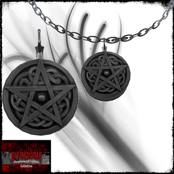 Second Life Marketplace - +WereWolf+ Pentagram Male Necklace