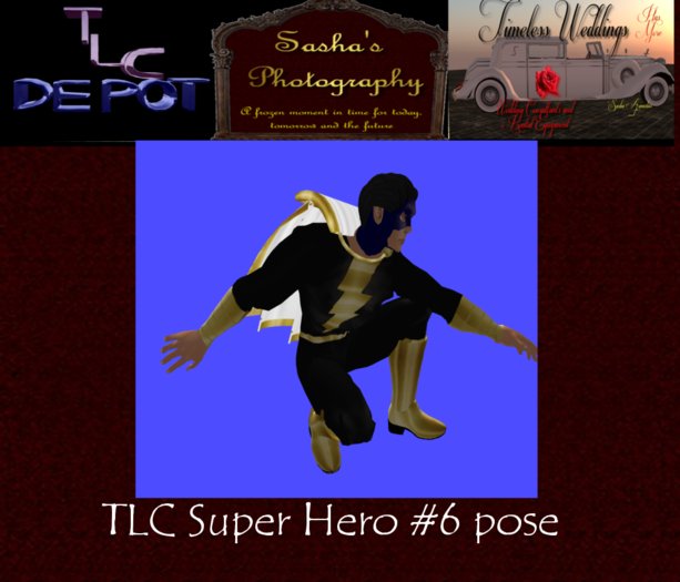 Second Life Marketplace - TLC Depot (box) Super hero #6 pose