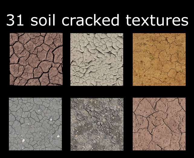 Second Life Marketplace - LS Hoof - Pro series - soil - Cracked - 31 HQ ...
