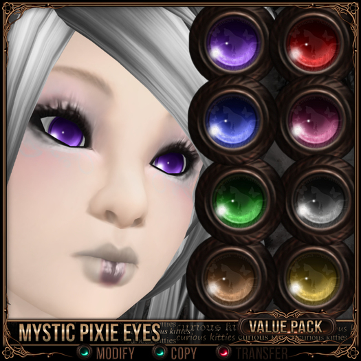 Second Life Marketplace - =^.^= Curious Kitties - Mystic Pixie Eyes ...