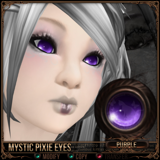 Second Life Marketplace - =^.^= Curious Kitties - Mystic Pixie Eyes - Purple