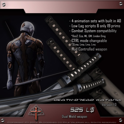 Second Life Marketplace - [Bloodshed] Death-Dread Katana
