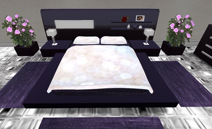 Second Life Marketplace Purple Passion Bedroom Set Over 300 Anims