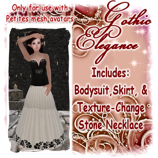 Second Life Marketplace - Gothic Elegance - White *FOR PETITES MESH ...