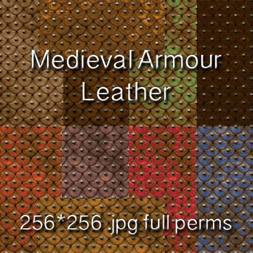 Second Life Marketplace - Medieval Armour Leather Textures(10) , lpl ...