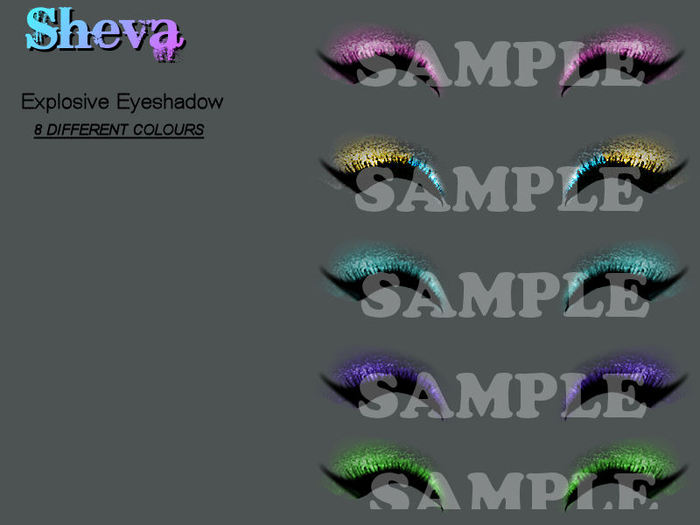 Second Life Marketplace - ***Sheva***Explosive Eyeshadow Template PSD ...