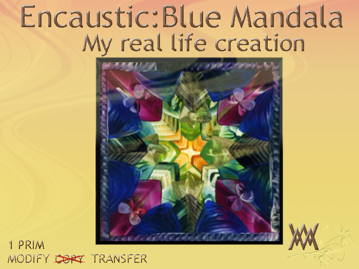 Second Life Marketplace - Art IRL Blue Mandala by kitte Arado
