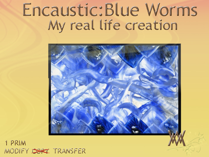 Second Life Marketplace - Art IRL Blue worms by kitte Arado