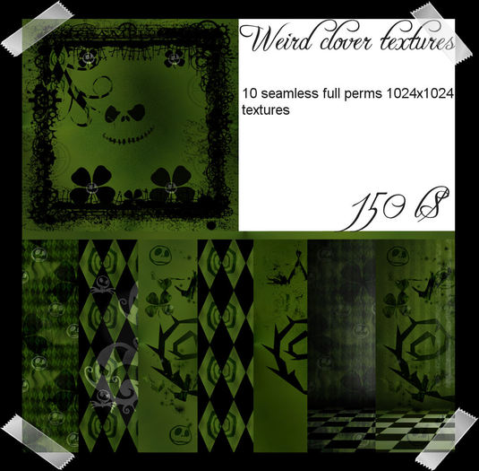 Second Life Marketplace - Weird clover full perms 1024x1024 Seamless ...