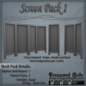 Second Life Marketplace - -TC- Screen Pack 1 Mesh