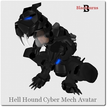 Second Life Marketplace - Blackburns Hell Hound Cyber Mech Avatar