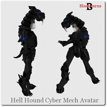 Second Life Marketplace - Blackburns Hell Hound Cyber Mech Avatar