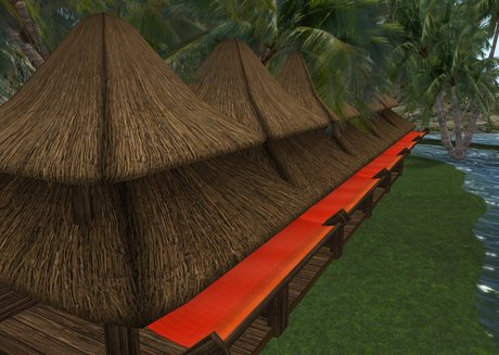 Second Life Marketplace - Tropical Tiki Hut Store Stall Display ...