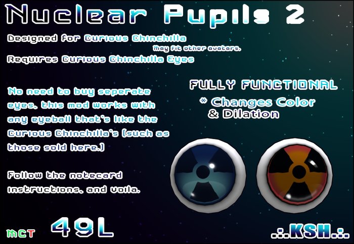 Second Life Marketplace - *KSH* Radioactive/Nuclear Pupils 2 for ...