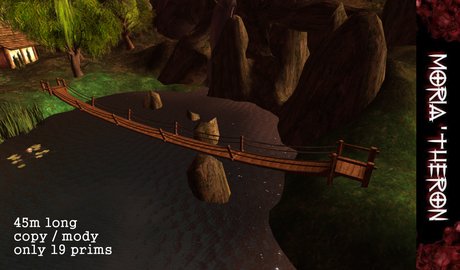Second Life Marketplace - [ Moria’Theron ] Suspension Rope Bridge - 45m ...