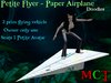 Second Life Marketplace - Petite Flyer - Paper Airplane (Doodles) [c ...