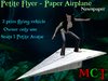 Second Life Marketplace - Petite Flyer - Paper Airplane (Newspaper ) [c ...