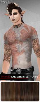 Second Life Marketplace - MADesigns HAIR ~ RAVE ~ Light Brown