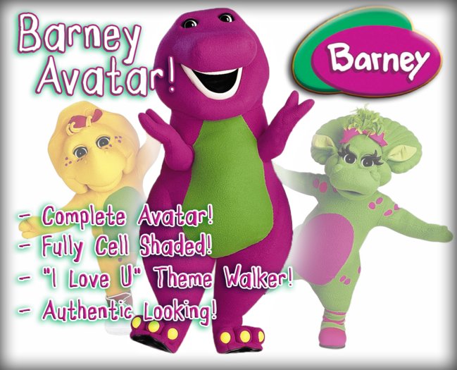 Second Life Marketplace - ::4LULz:: Barney Avatar!