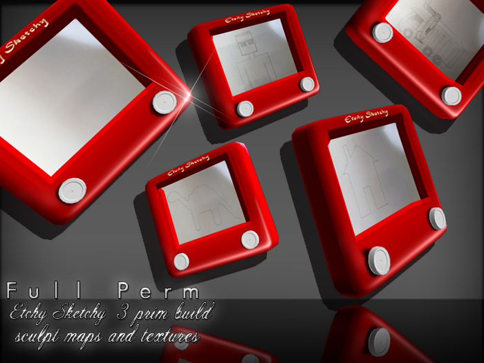 Second Life Marketplace - SALE FULL PERM Etchy Sketchy Sculpt Maps ...